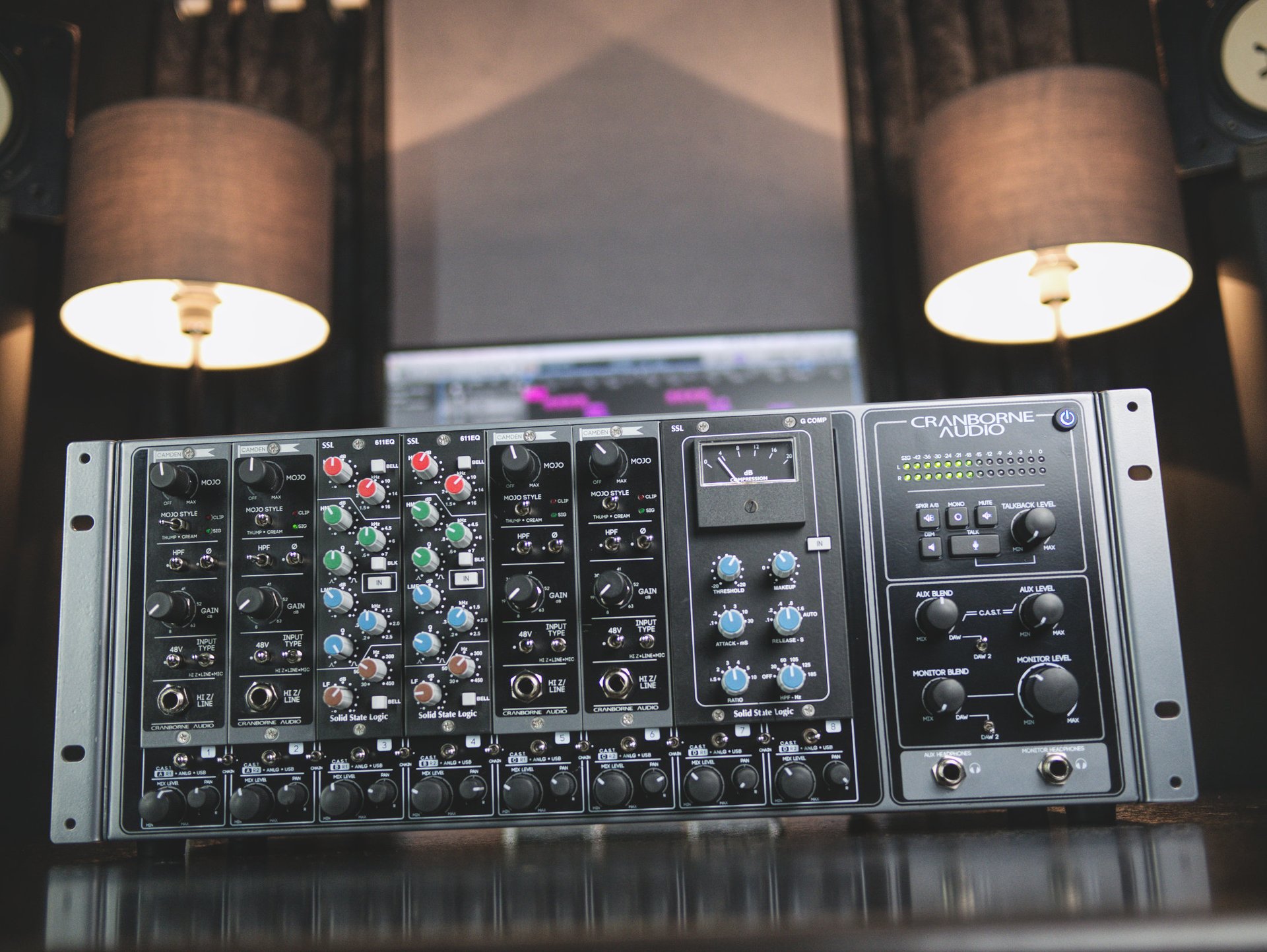 500R8 - USB Audio Interface, Summing Mixer, and 500 Series Rack